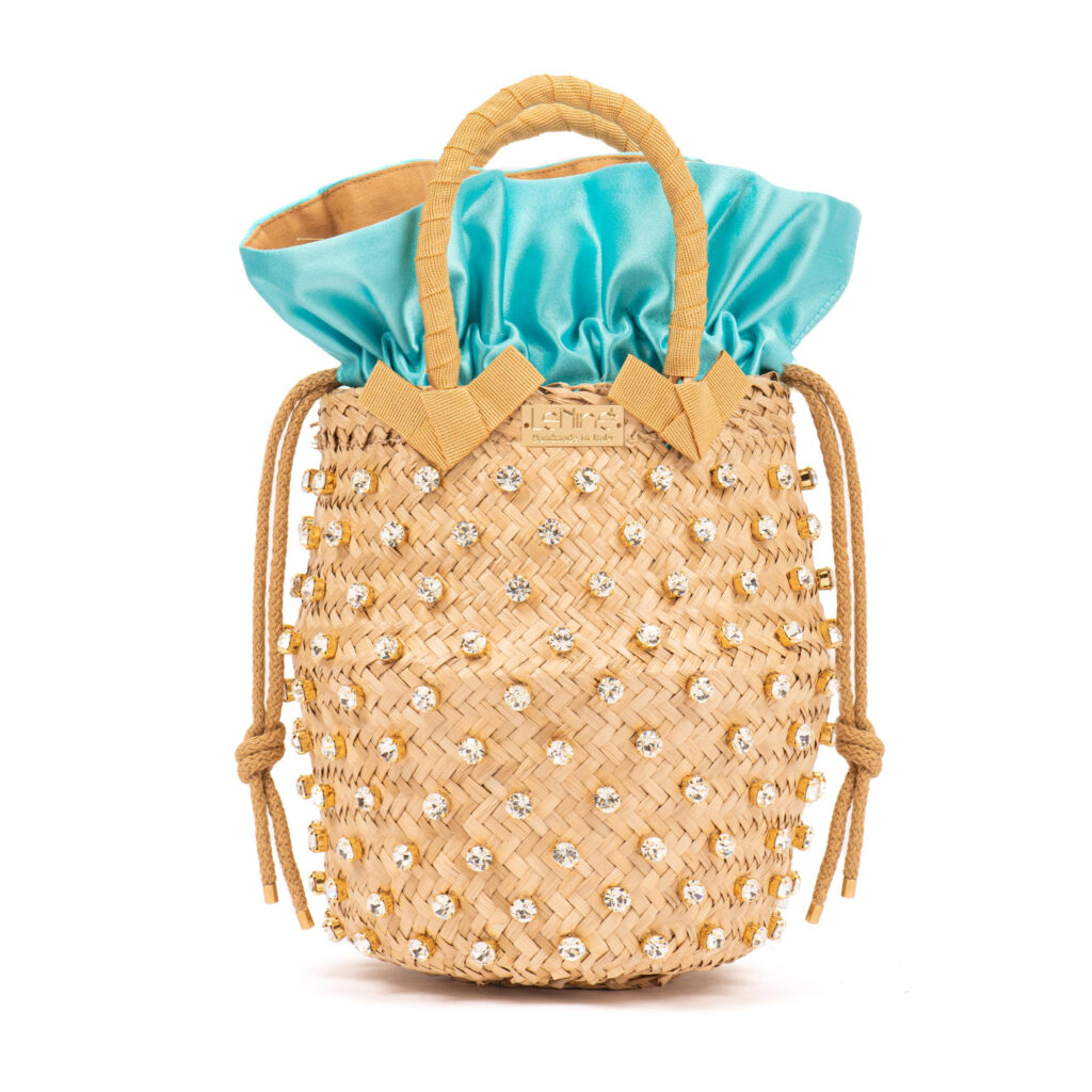 Nina Crystal Turquoise Silk – Le ninè